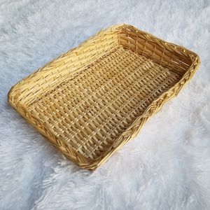Vintage | Accents | Vintage Straw Rectangular Basket | Poshmark